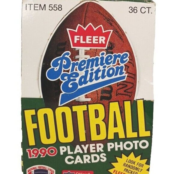 Toys | 199 Fleer National Football League Player Cards Box Set 36 Packs ...